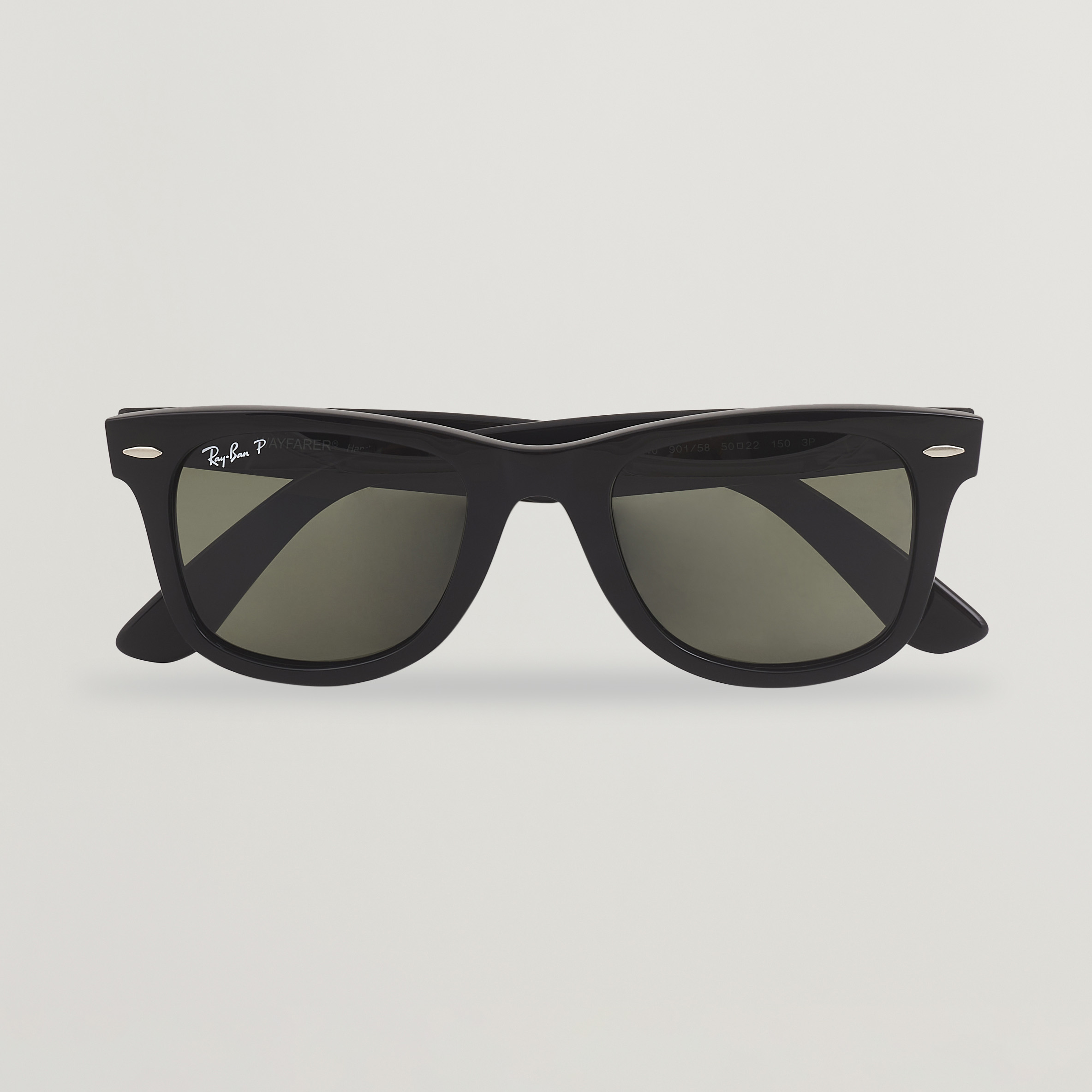 Ray-Ban Original Wayfarer Polarized Sunglasses Black/Green | Herr - Care of
