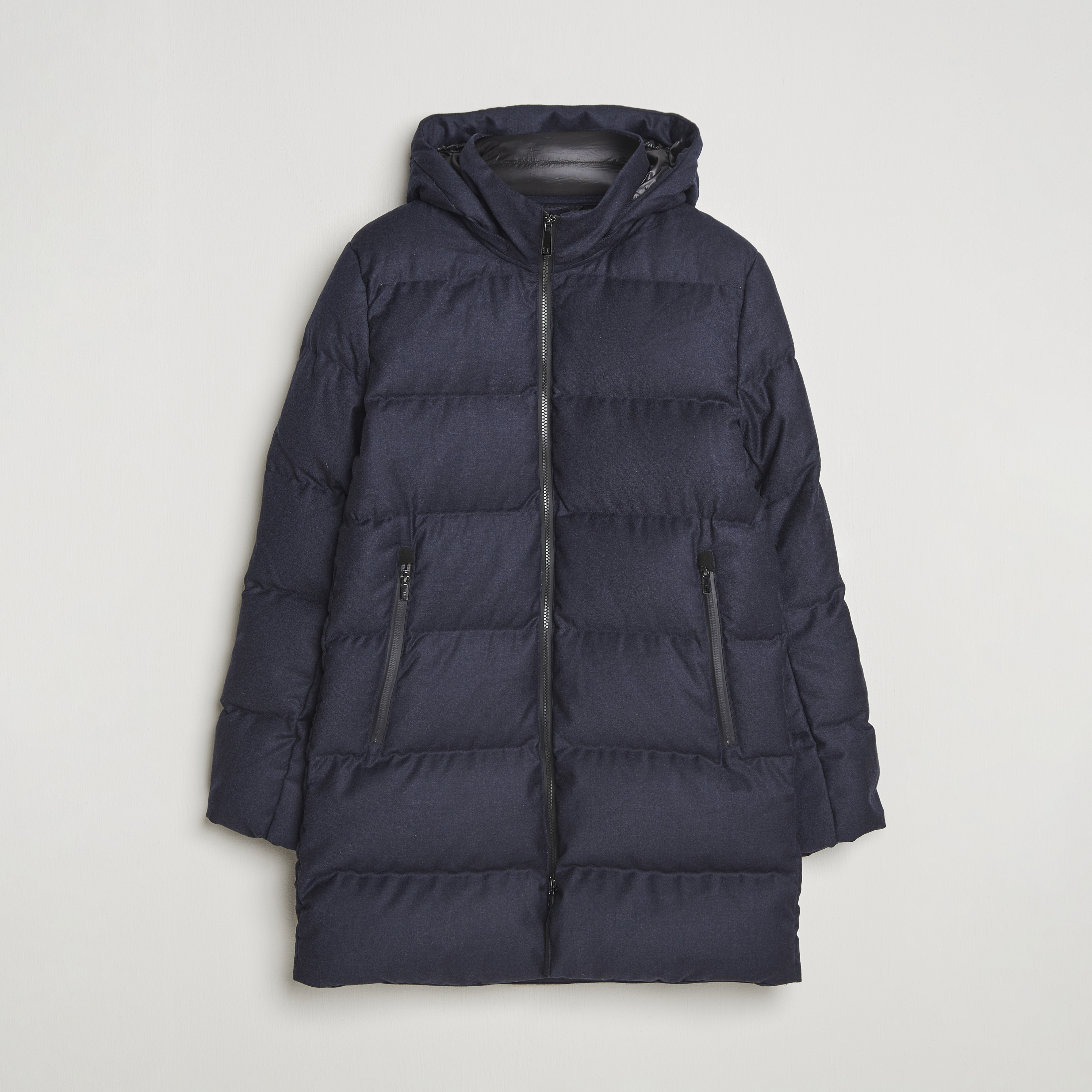UBR Concorde Wool Parka Savile Dark Navy Melange | Herr - Care of Carl