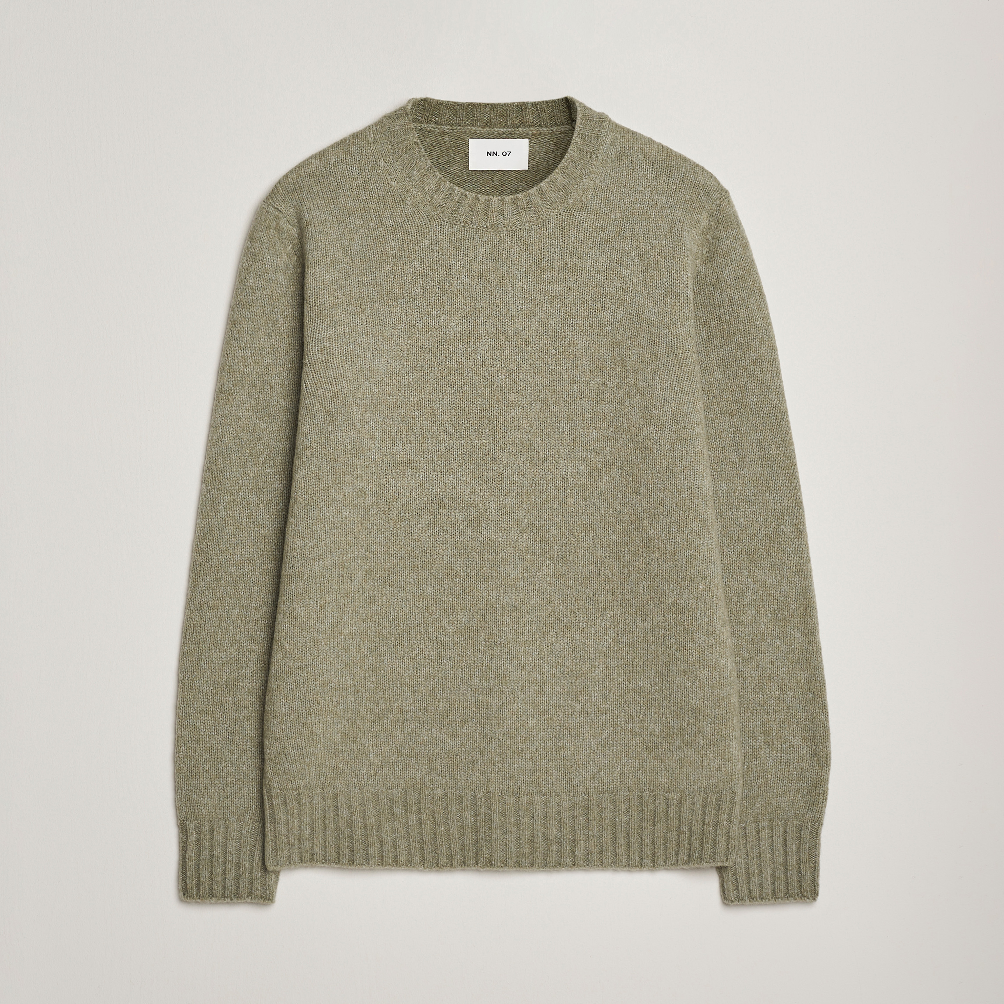 NN07 Lee Wool Knitted Sweater Valley Green | Herr - Care of Carl