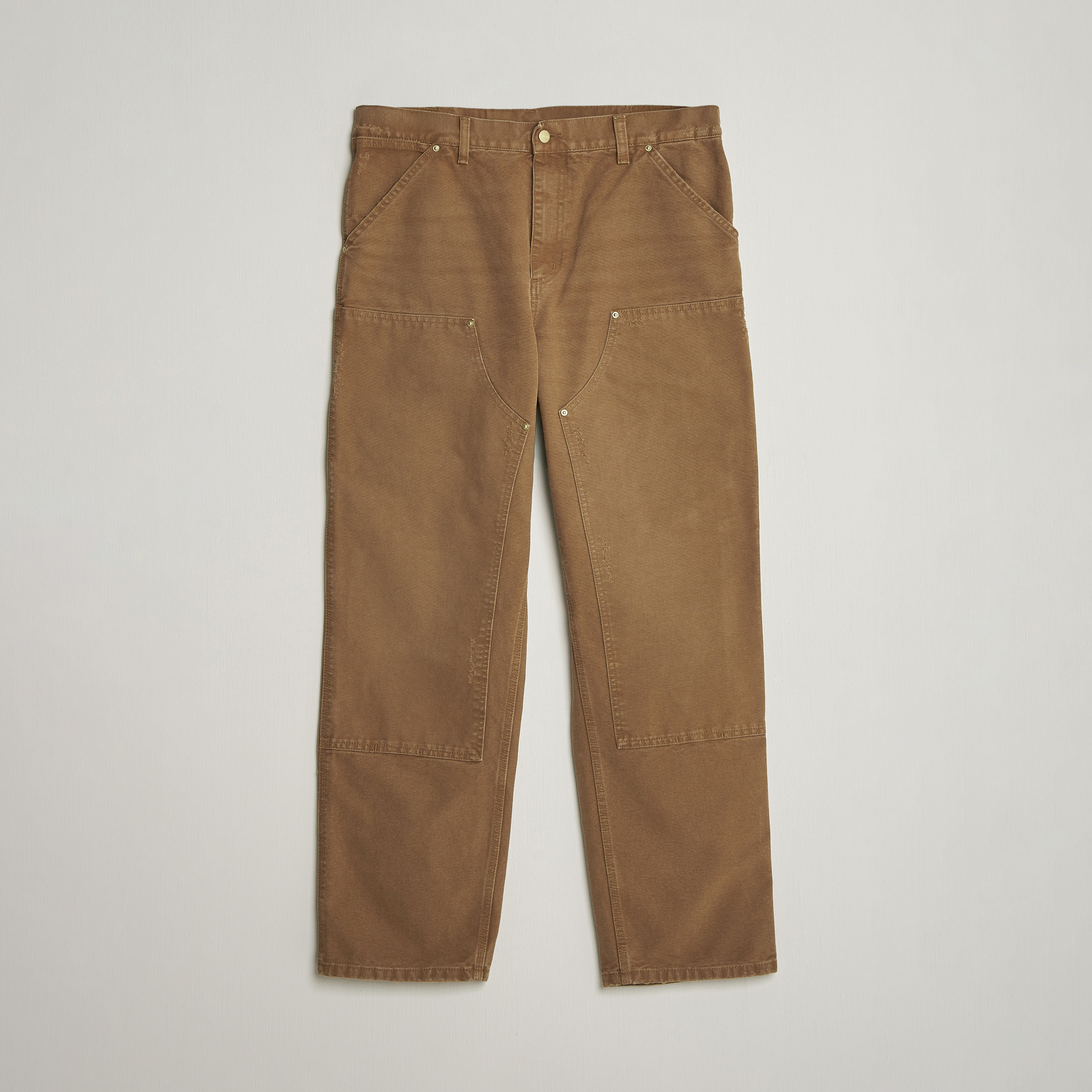 Carhartt WIP Double Knee Pants Hamilton Brown Grind Washed | Herr - Care of