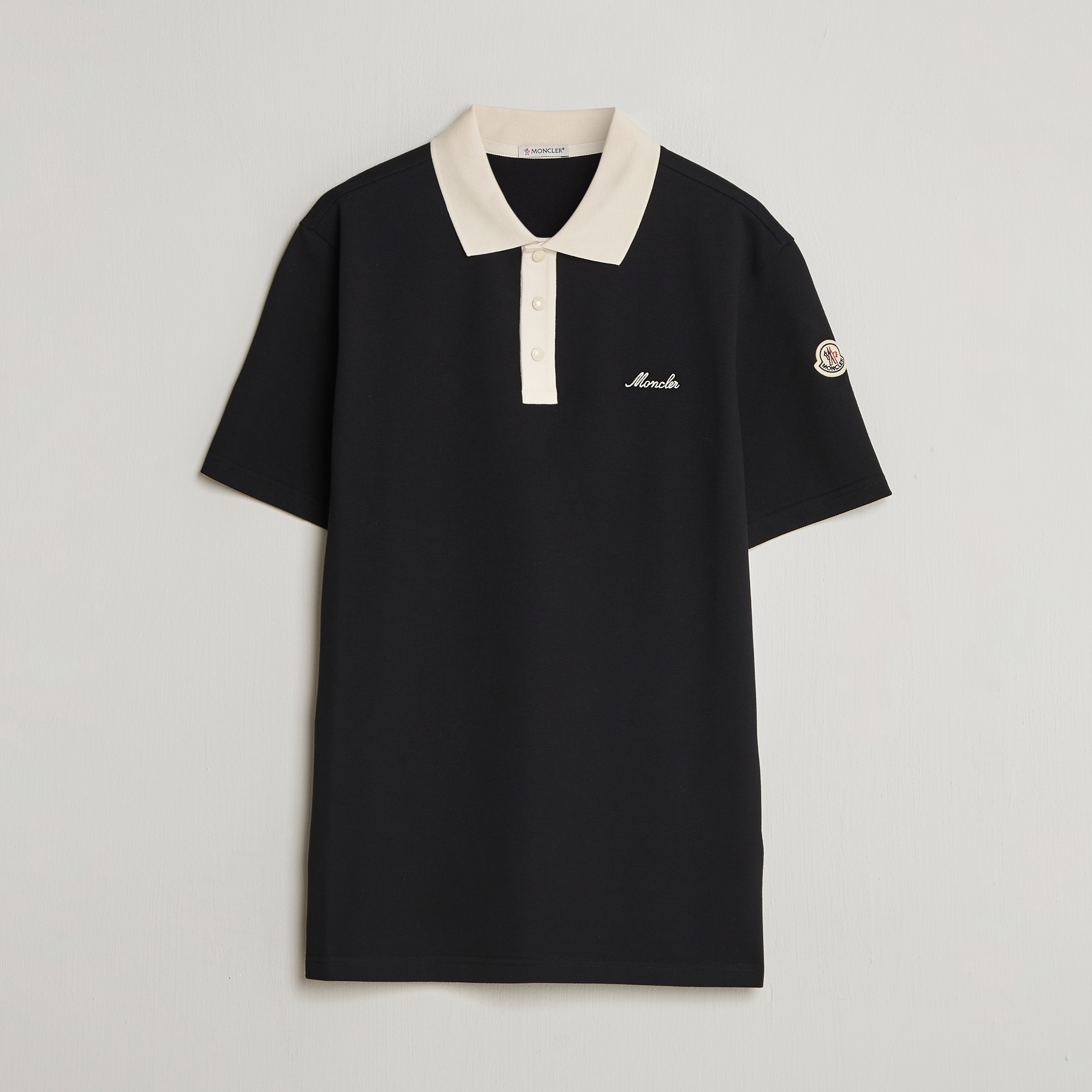 Moncler Signature Logo Polo Black | Herr - Care of Carl