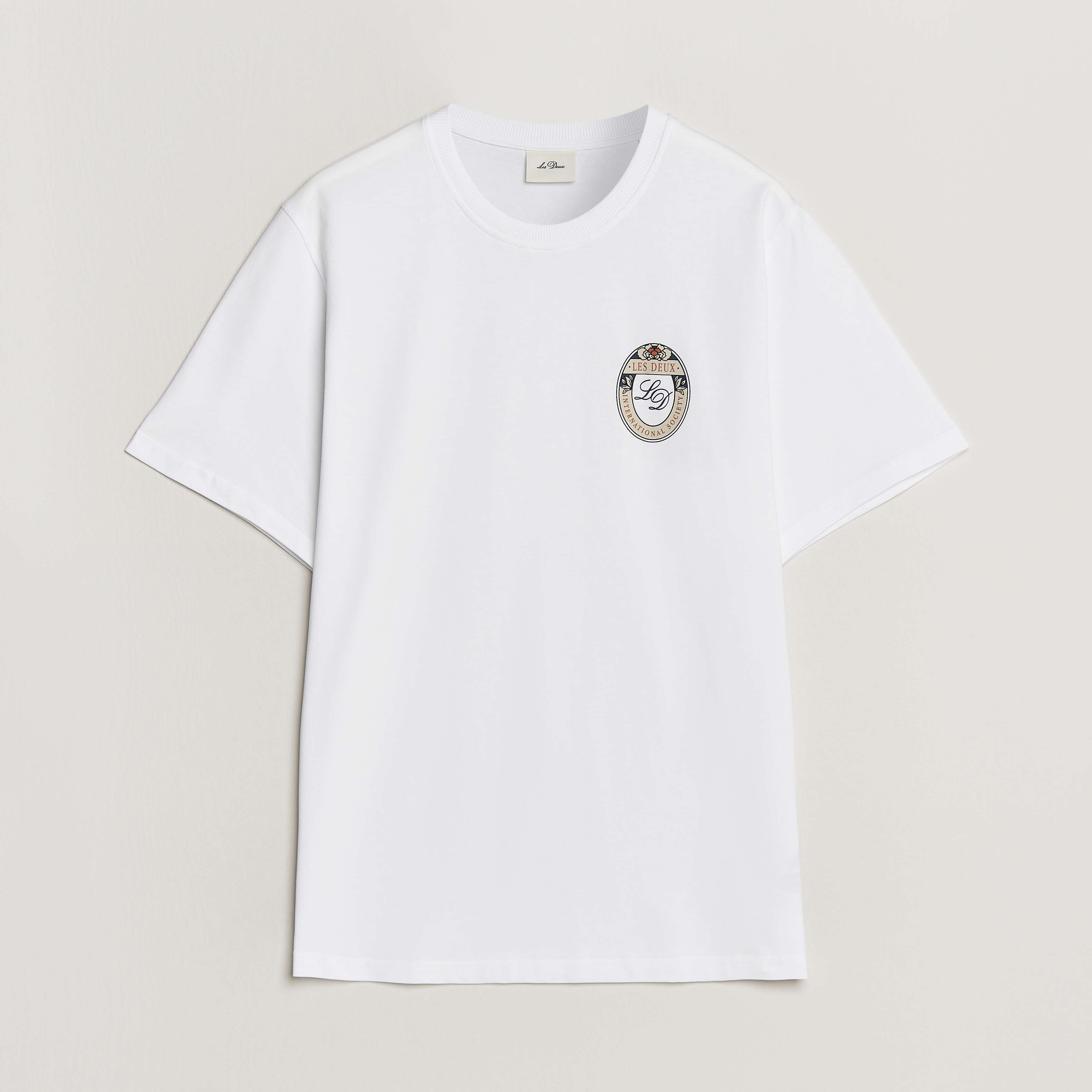 Les Deux Brday Emblem T-Shirt White | Herr - Care of Carl