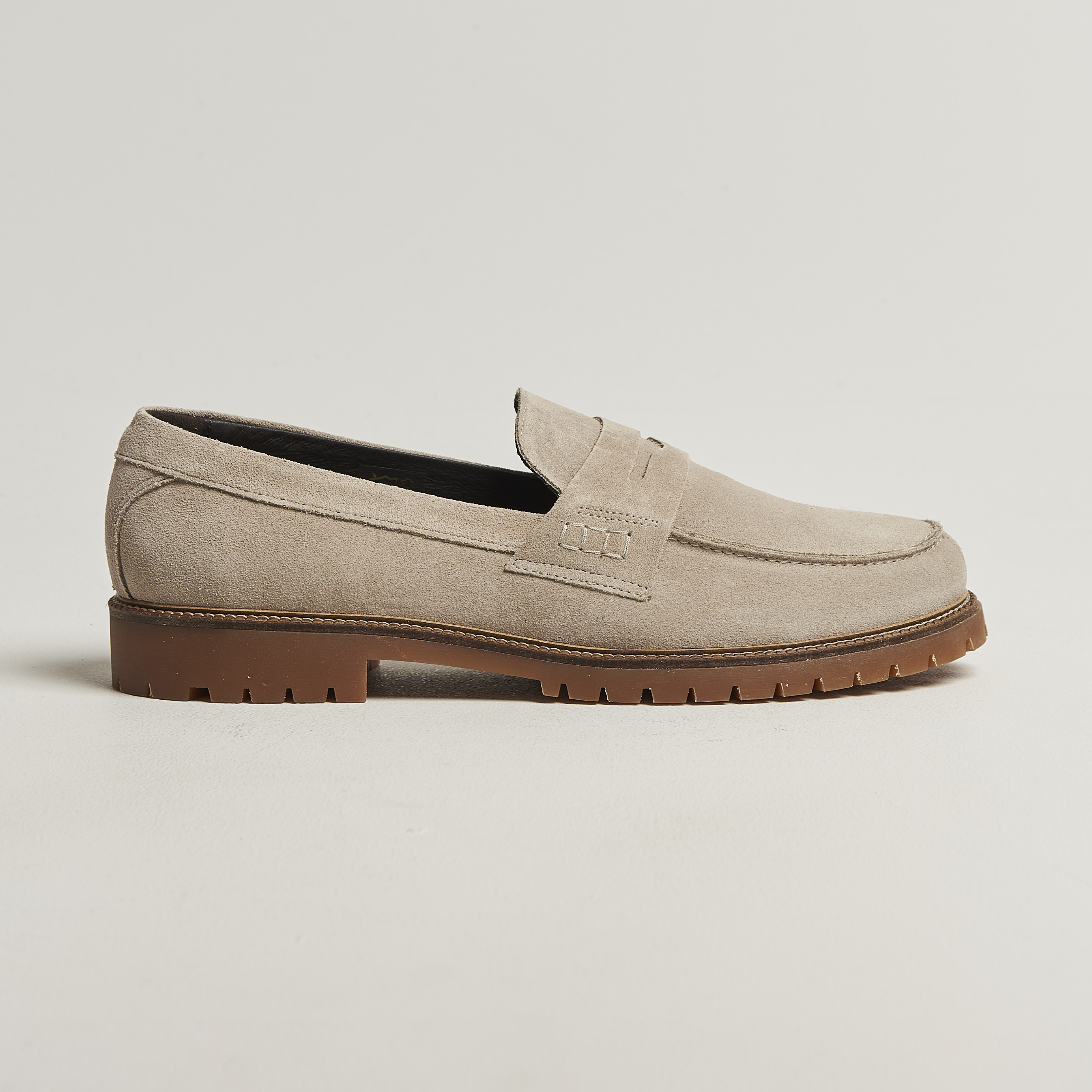 Les Deux Taylor Suede Loafers Light Sand | Herr - Care of Carl