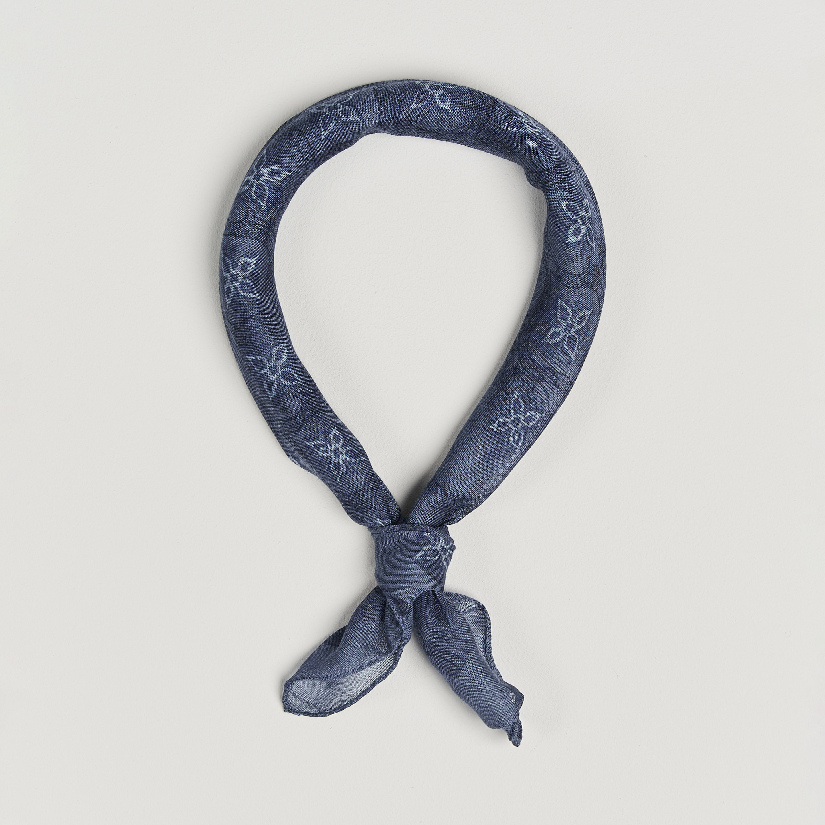 Massimo Alba Cashmere/Silk Bandana Navy | Herr - Care of Carl