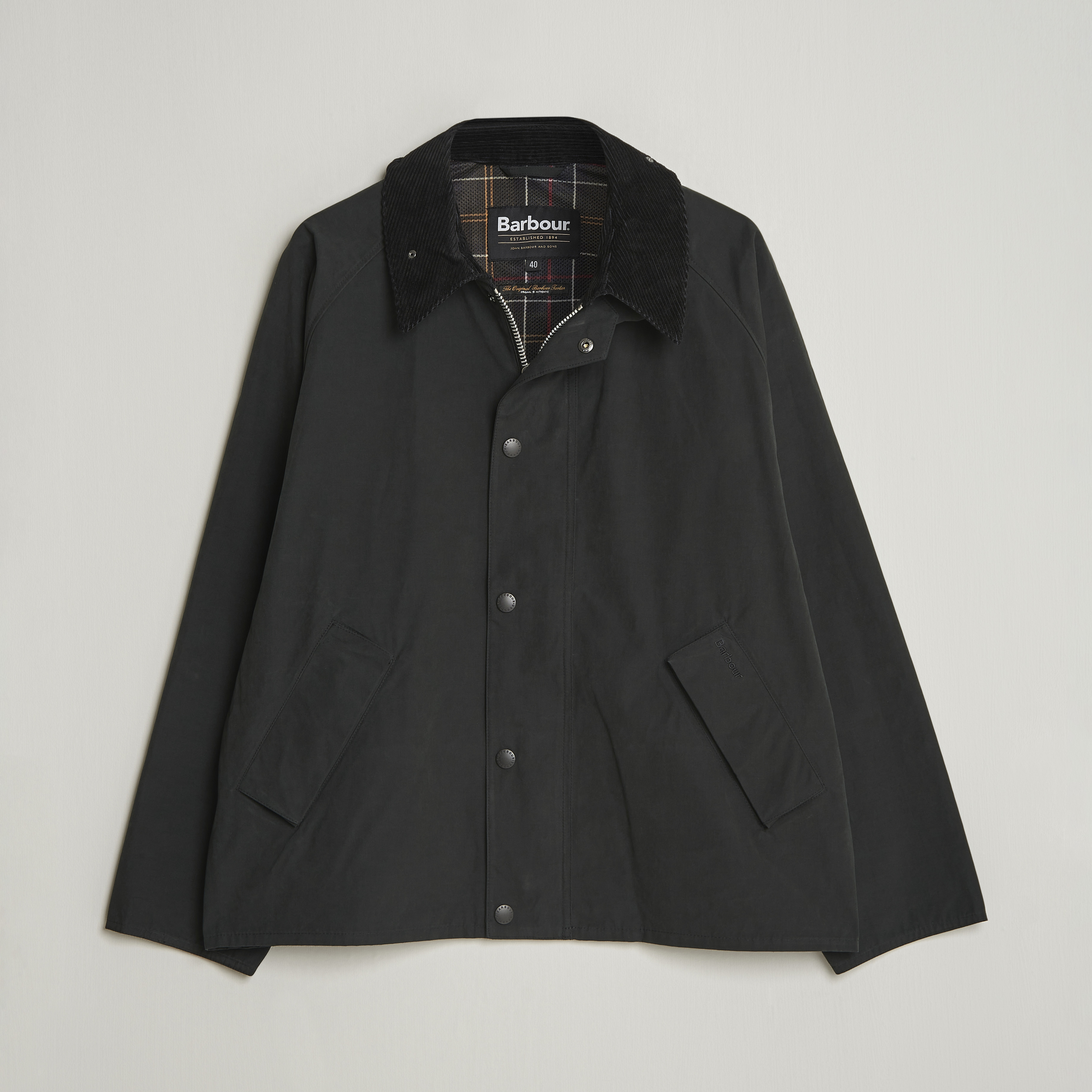 Barbour Heritage Oversize Transporter Casual Jacket Black | Herr - Care of