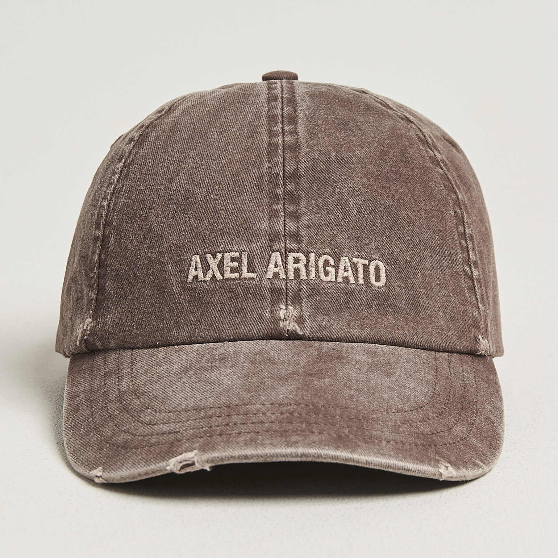 Axel Arigato AA Logo Cap Washed Brown | Herr - Care of Carl