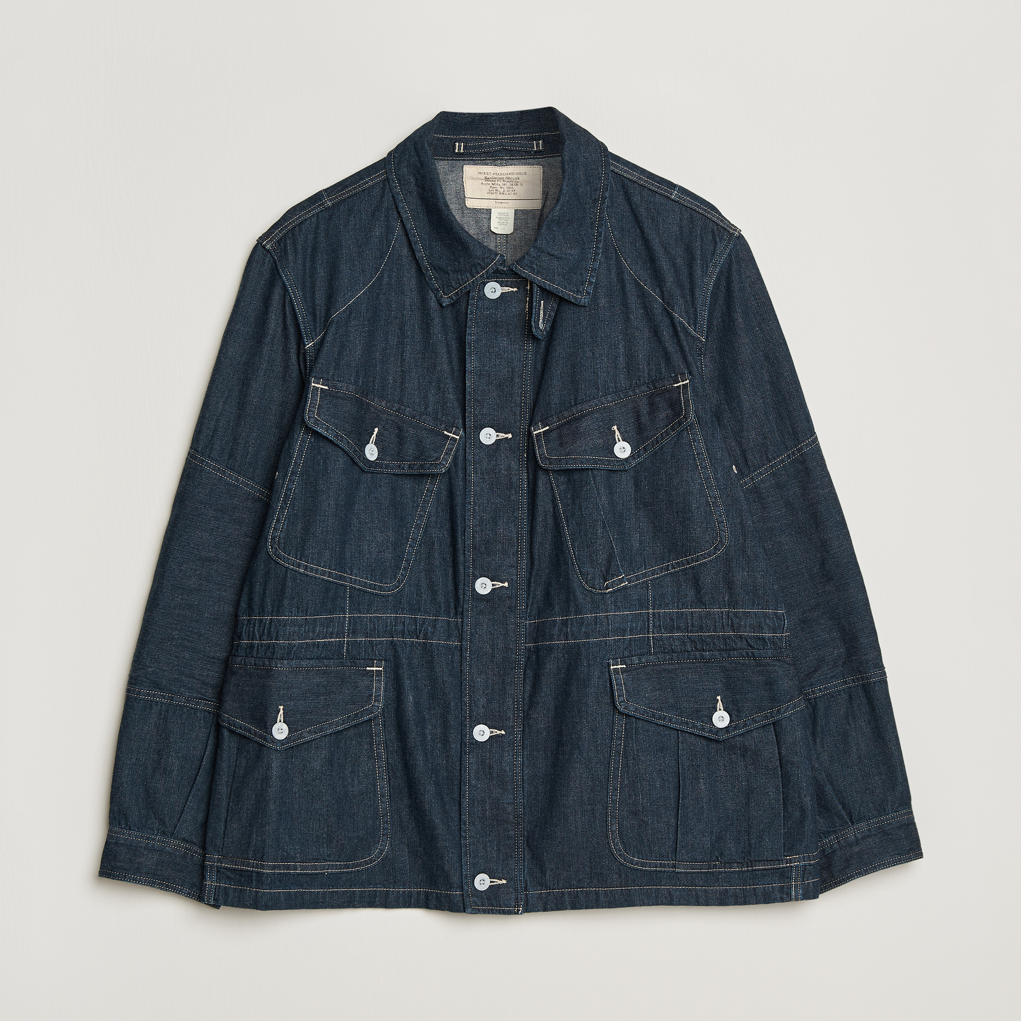 RRL Bannerman Denim Field Jacket Medium Wash | Herr - Care of Carl