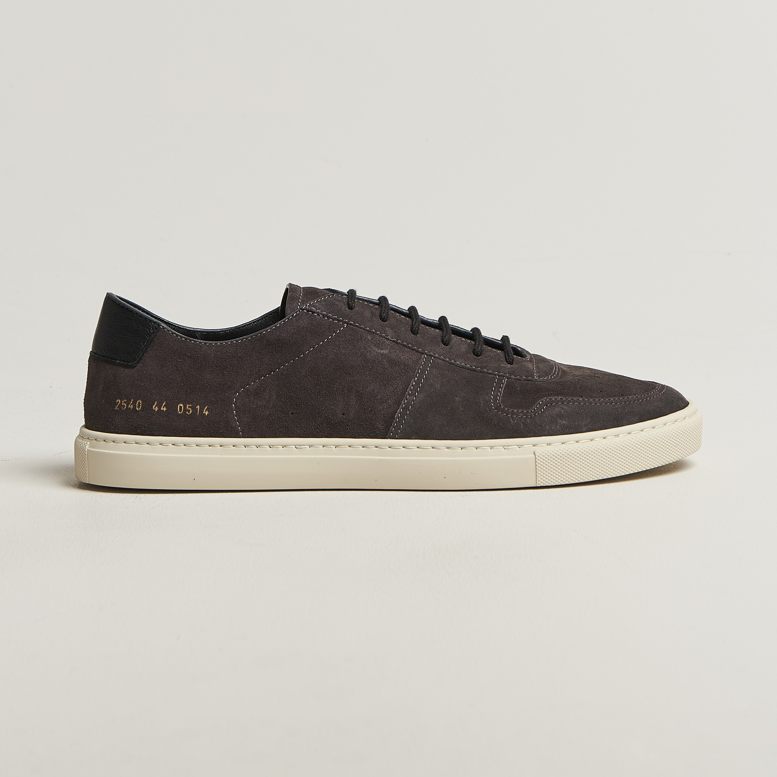 Common Projects BBall Slim Deconstructed Suede Sneaker Off Black | Herr - C