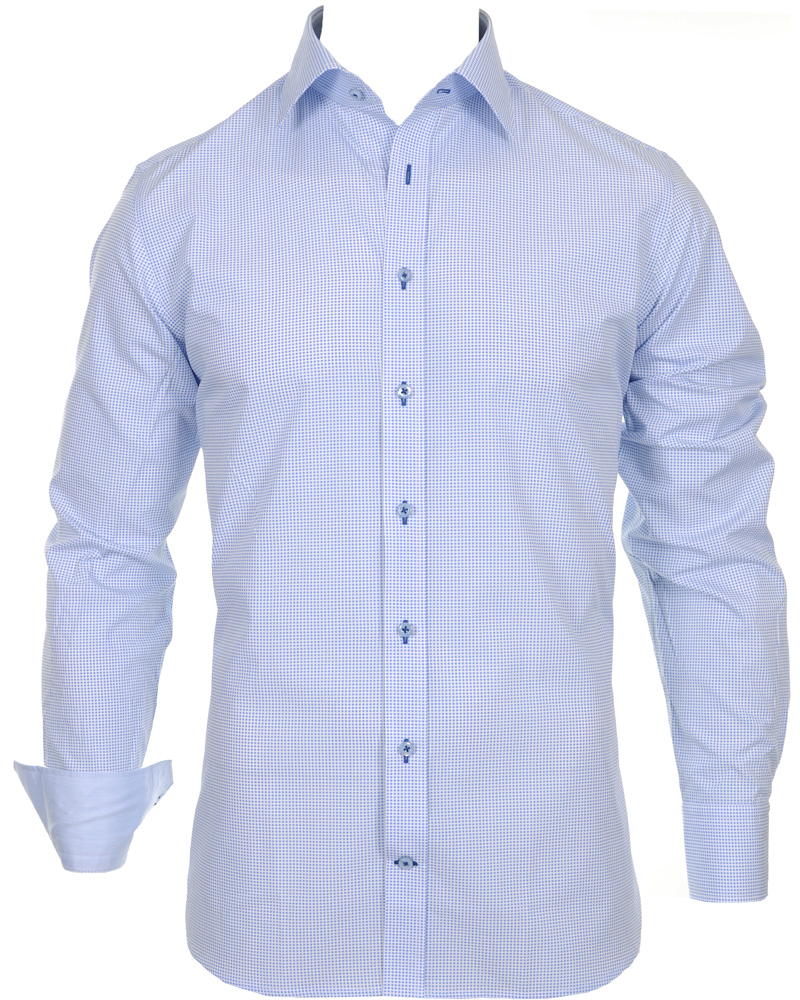 Stenströms Skjorta Slimline Dot Light Blue | Herr - Care of Carl