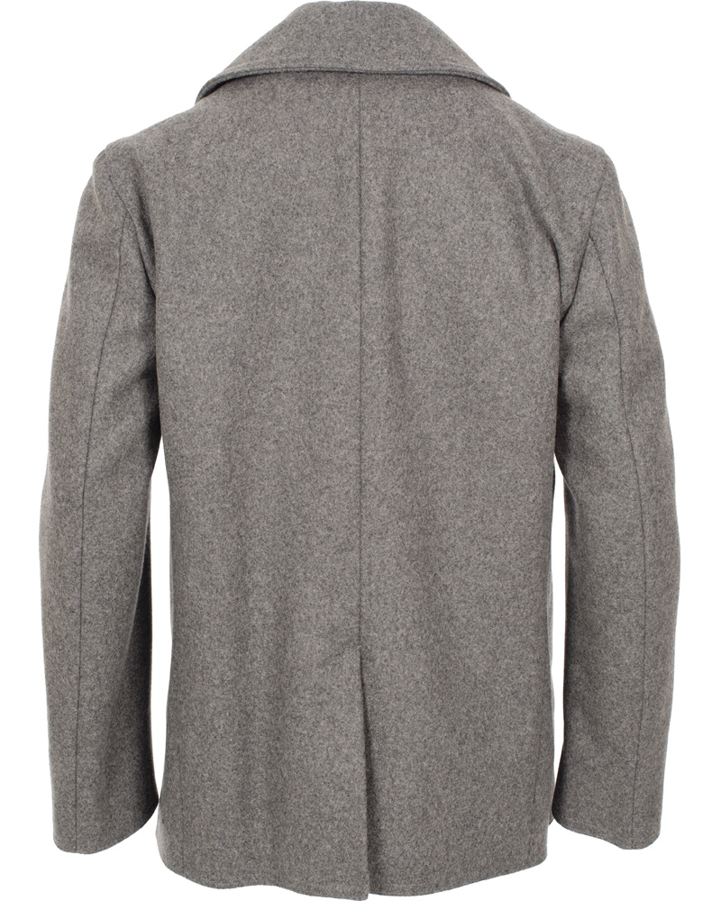 Gloverall Reefer Pea Coat Grey hos CareOfCarl.se
