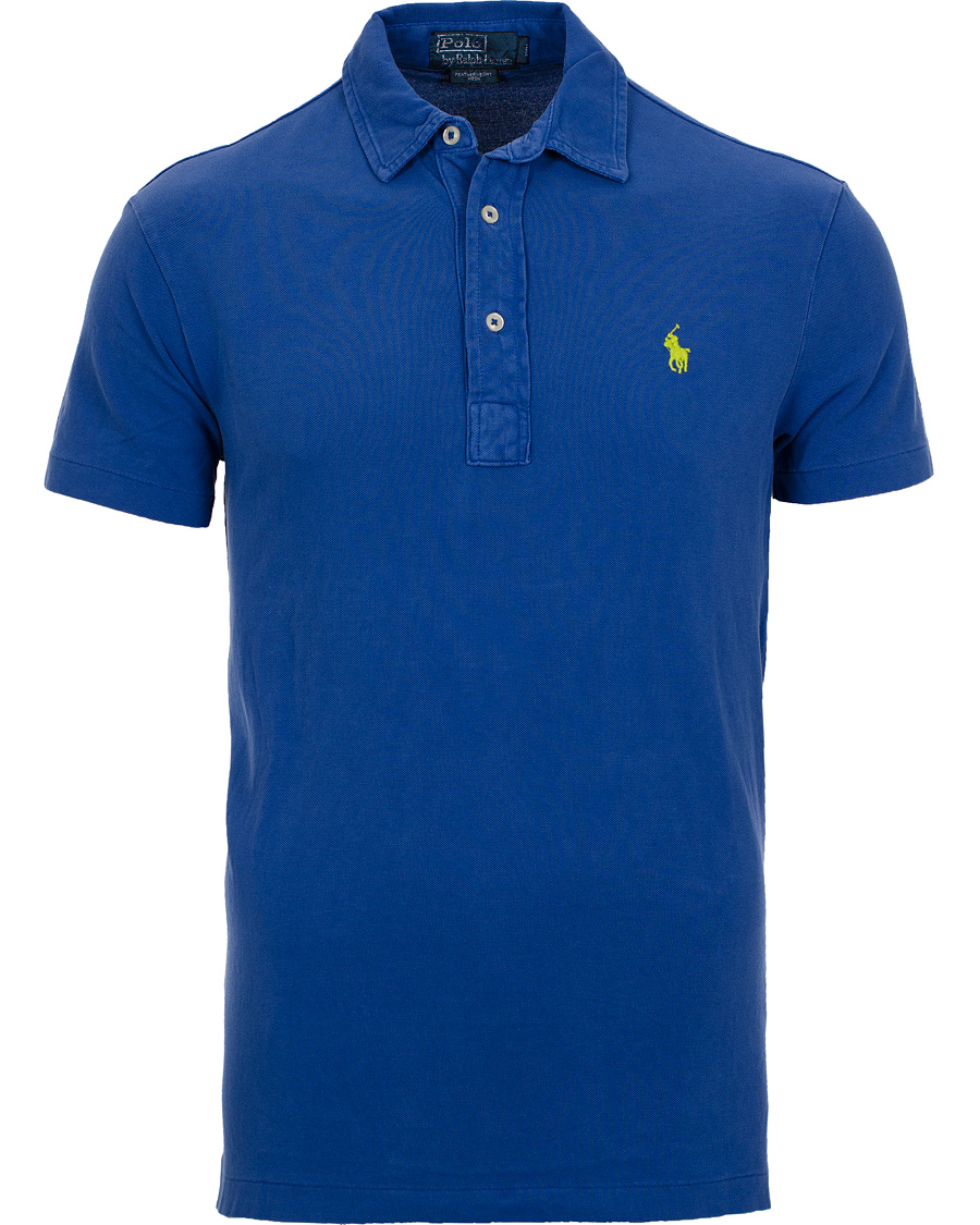 Polo Ralph Lauren Custom Fit Light Weight Polo Spa Blue hos CareOfCarl.se