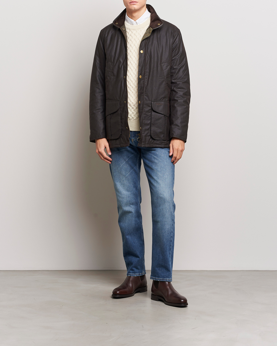 Barbour Lifestyle Hereford Wax Jacket Rustic | Herr - Care of Carl