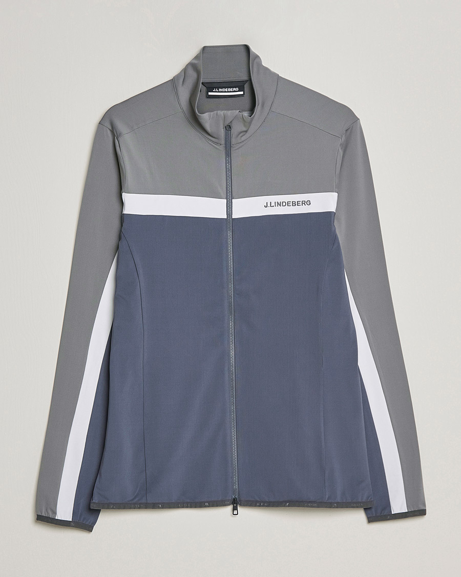 J.Lindeberg Jarvis Full Zip Mid Layer Jacket Volcanic Ash | Herr - Care of