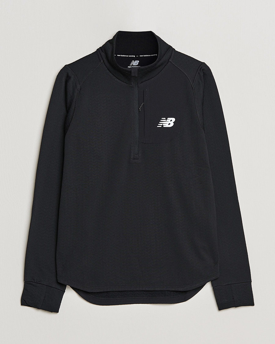 New Balance Running Heat Grid Half Zip Black | Herr - Care of Carl