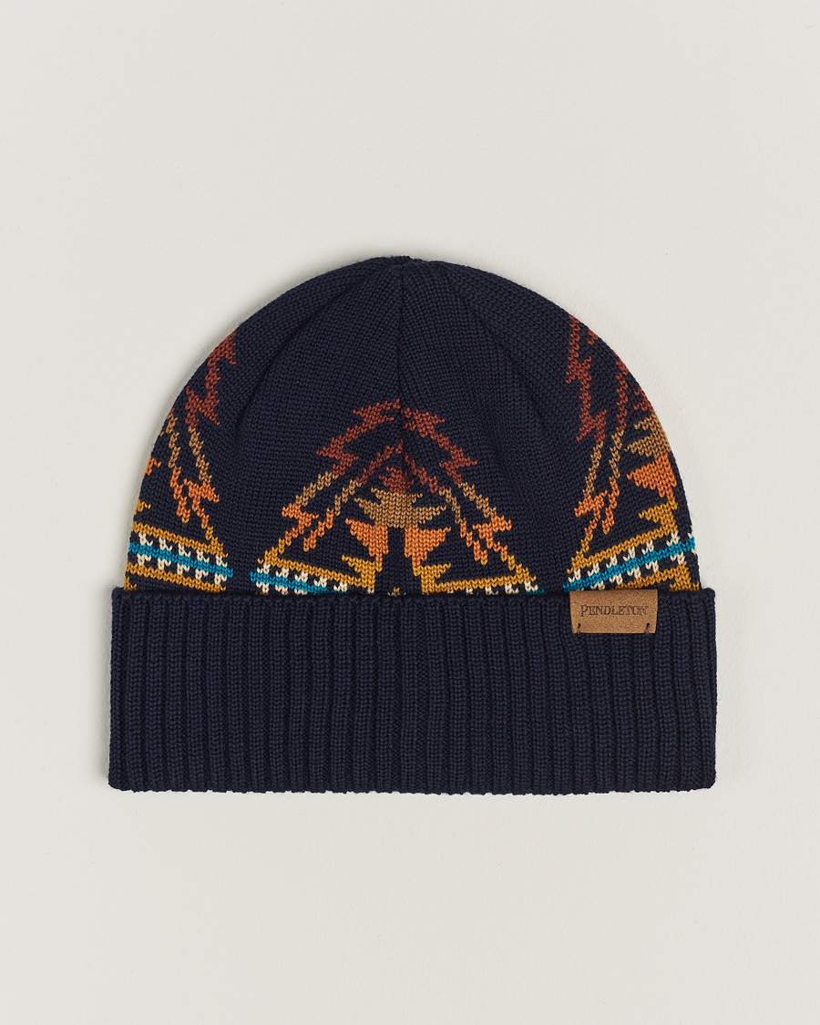 Pendleton Knit Cap Trapper Peak Navy | Herr - Care of Carl
