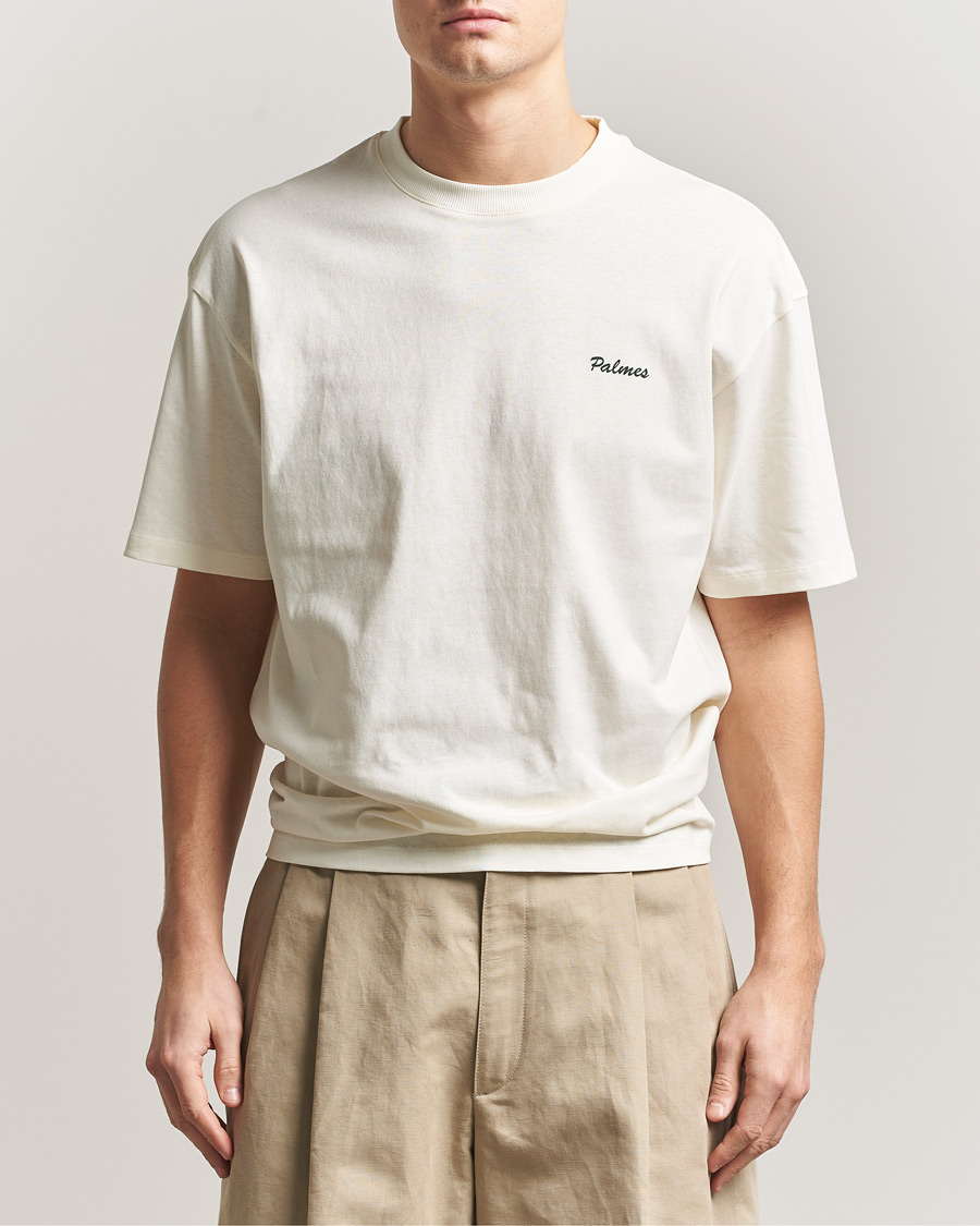 Palmes Stitch T-Shirt Off White | Herr - Care of Carl
