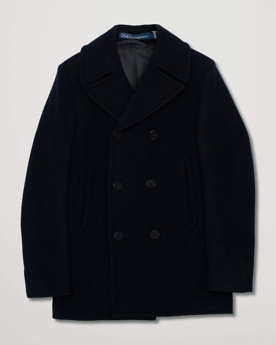 Polo Ralph Lauren Wool Peacoat Navy | Herr - Care of Carl