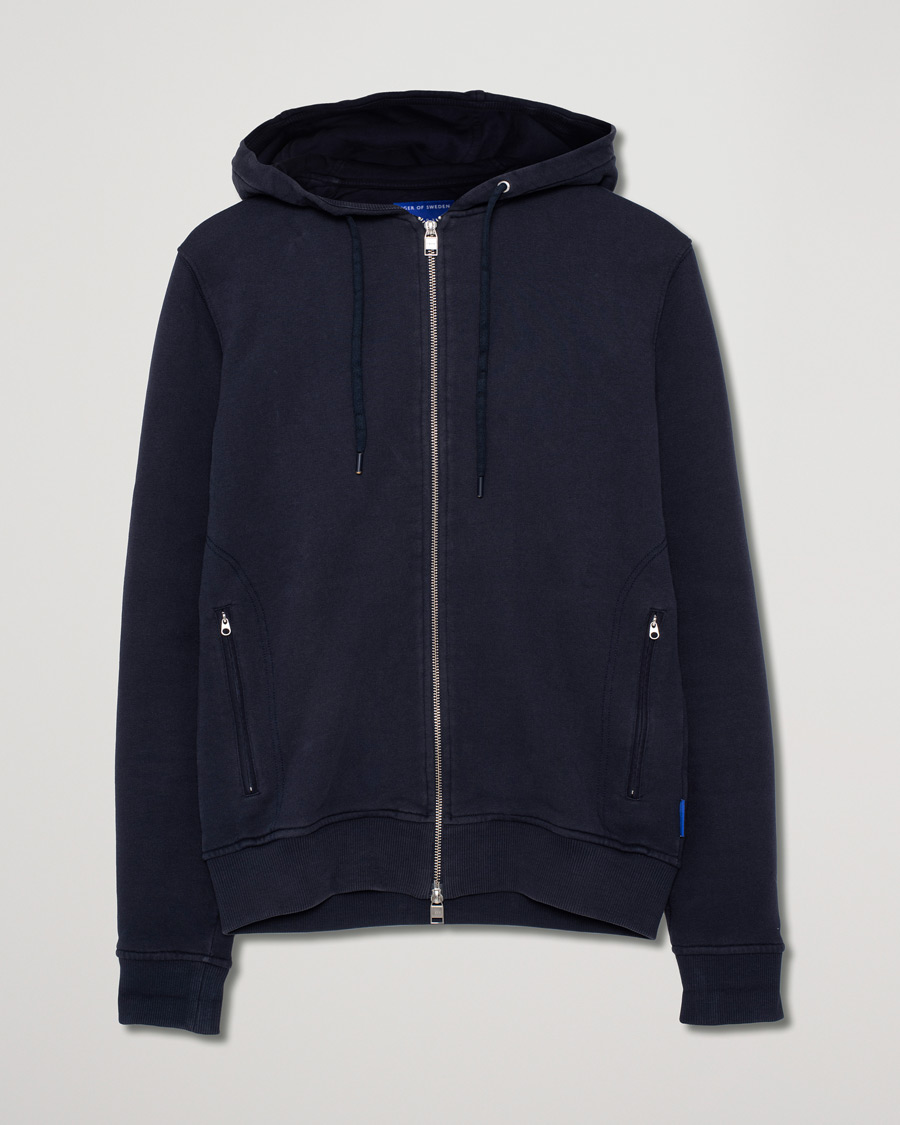 Tiger of Sweden Movement Namir Full Zip Hoodie Blue | Herr - Care of Carl