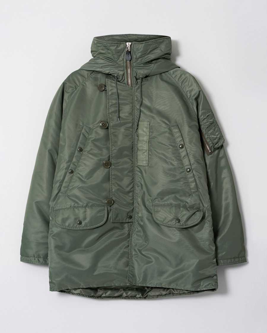 BEAMS PLUS MIL Type N-3B Parka Sage L | Herr - Care of Carl